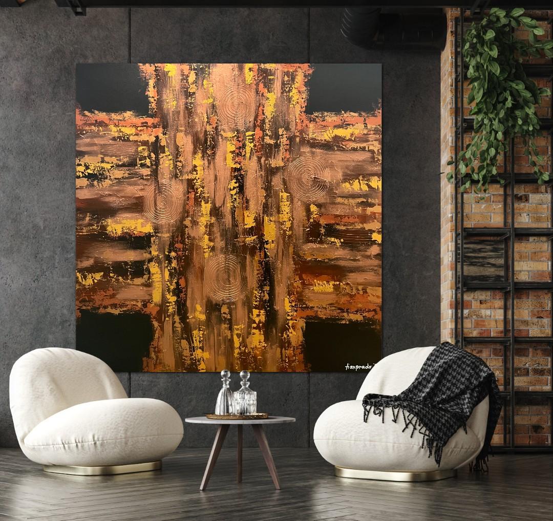 Abstract Painting "Protection and Strength", Hobbies & Toys, Stationary ...