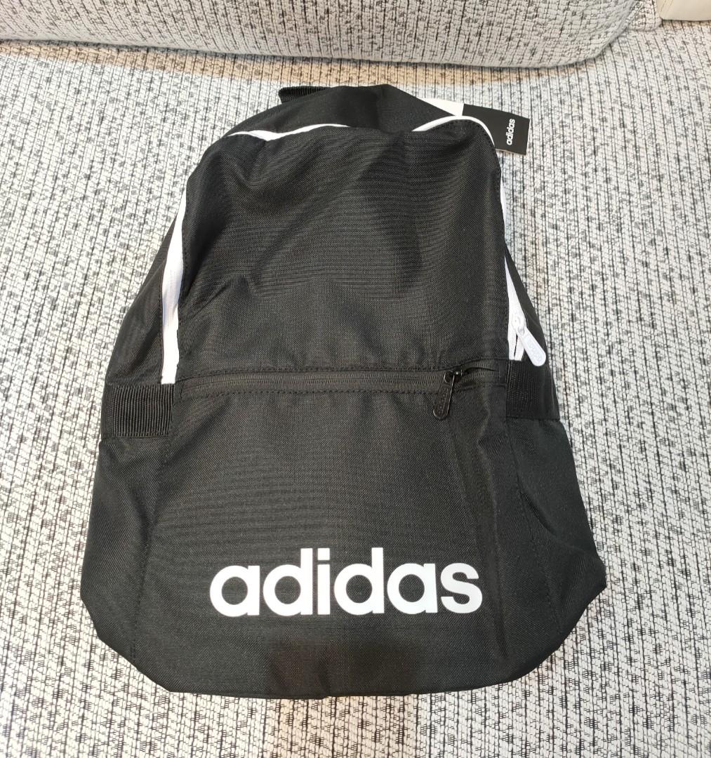 ADIDAS Basic Black Linear Classic Daily Backpack, Men's Fashion, Bags ...