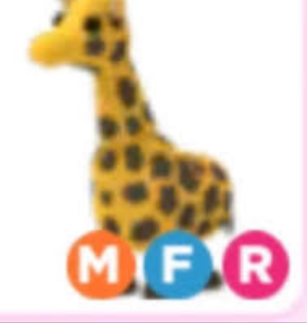 Adopt me mega neon giraffe//, Video Gaming, Gaming Accessories, In-Game ...