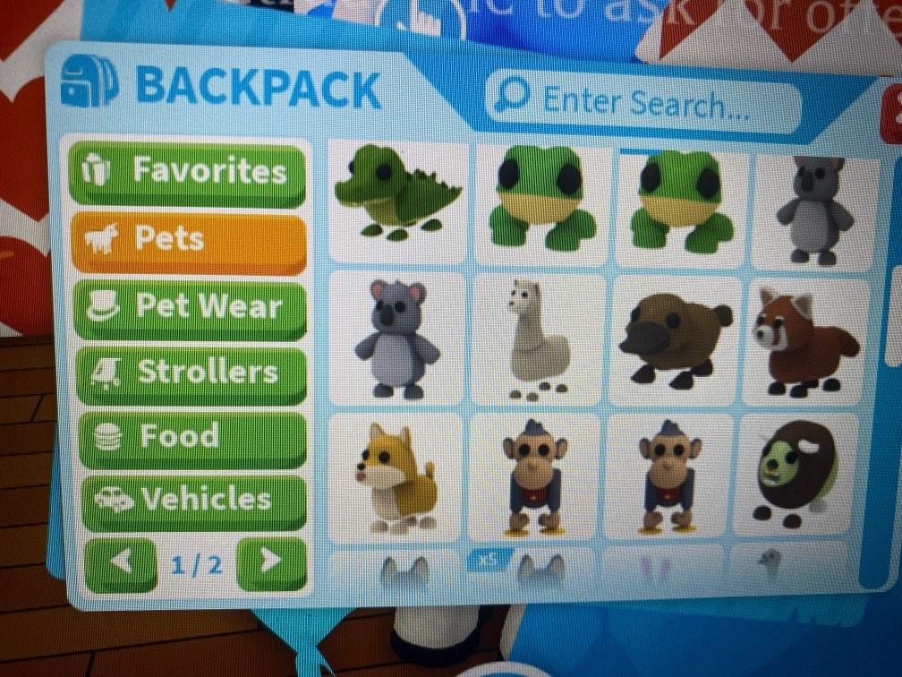 Adopt Me Pets. Aussie Egg,Zombie Buffalo, Arctic Fox ,Crocodile,Golden ...