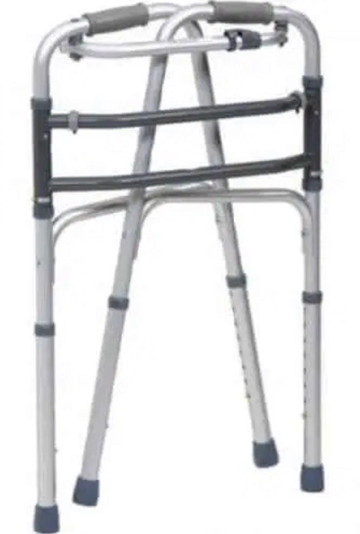 Aluminium Lightweight Foldable Adjustable Height Walking Frame with ...