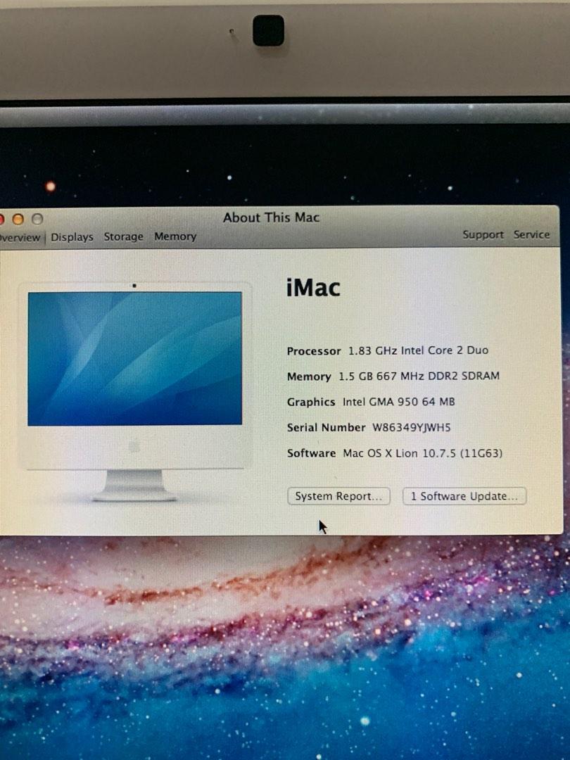 Apple iMac 17 inch late 2006, Computers & Tech, Desktops on Carousell