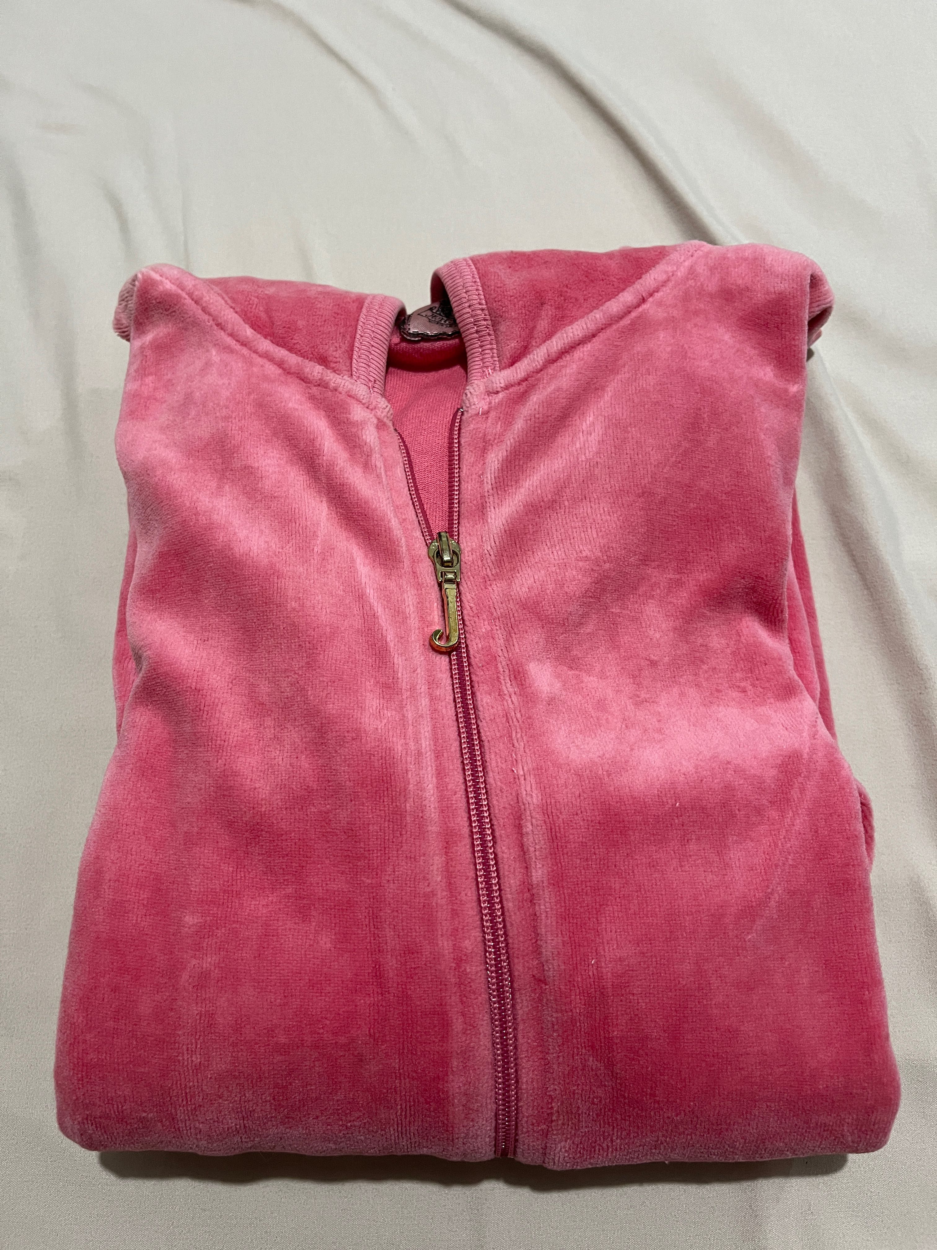 Authentic Pink Juicy Couture Velvet Jacket, Women's Fashion, Coats ...