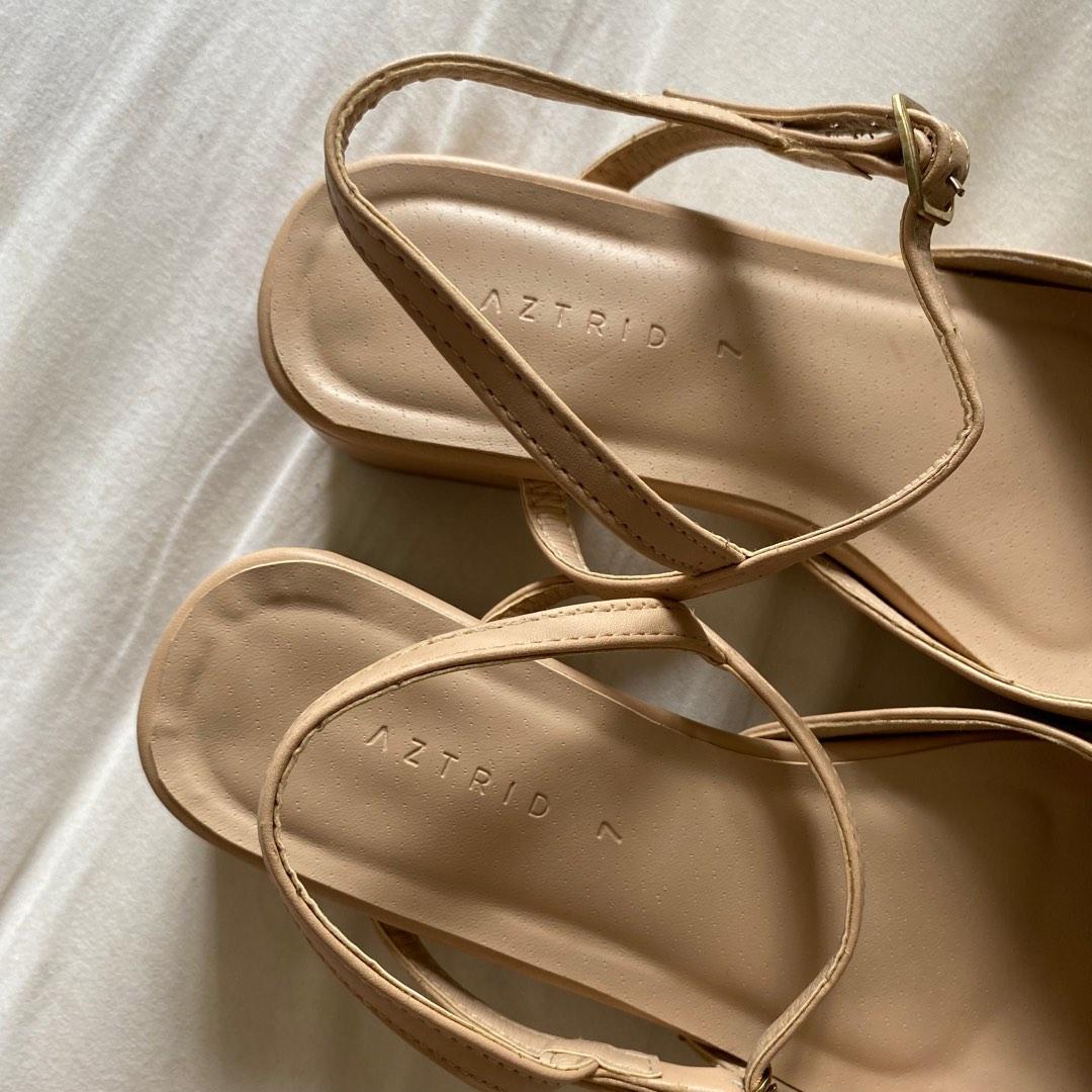 Aztrid Maya Nude Heels, Women's Fashion, Footwear, Heels on Carousell
