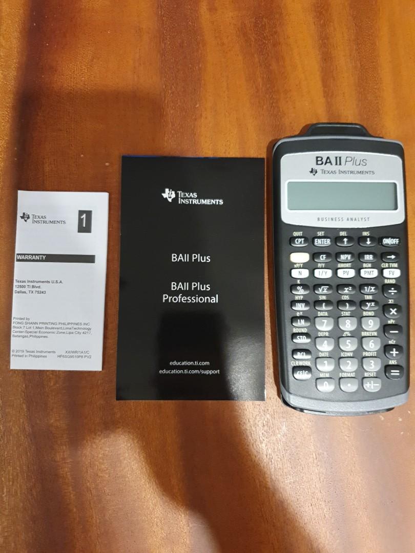 BA II Plus Calculator, Hobbies & Toys, Stationery & Craft, Stationery ...