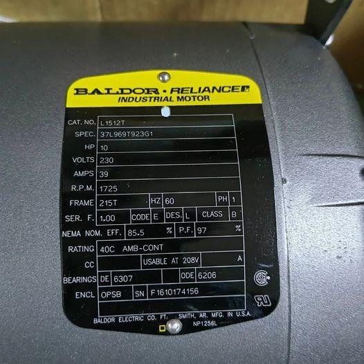 Baldor Motor, Commercial & Industrial, Construction Tools & Equipment ...