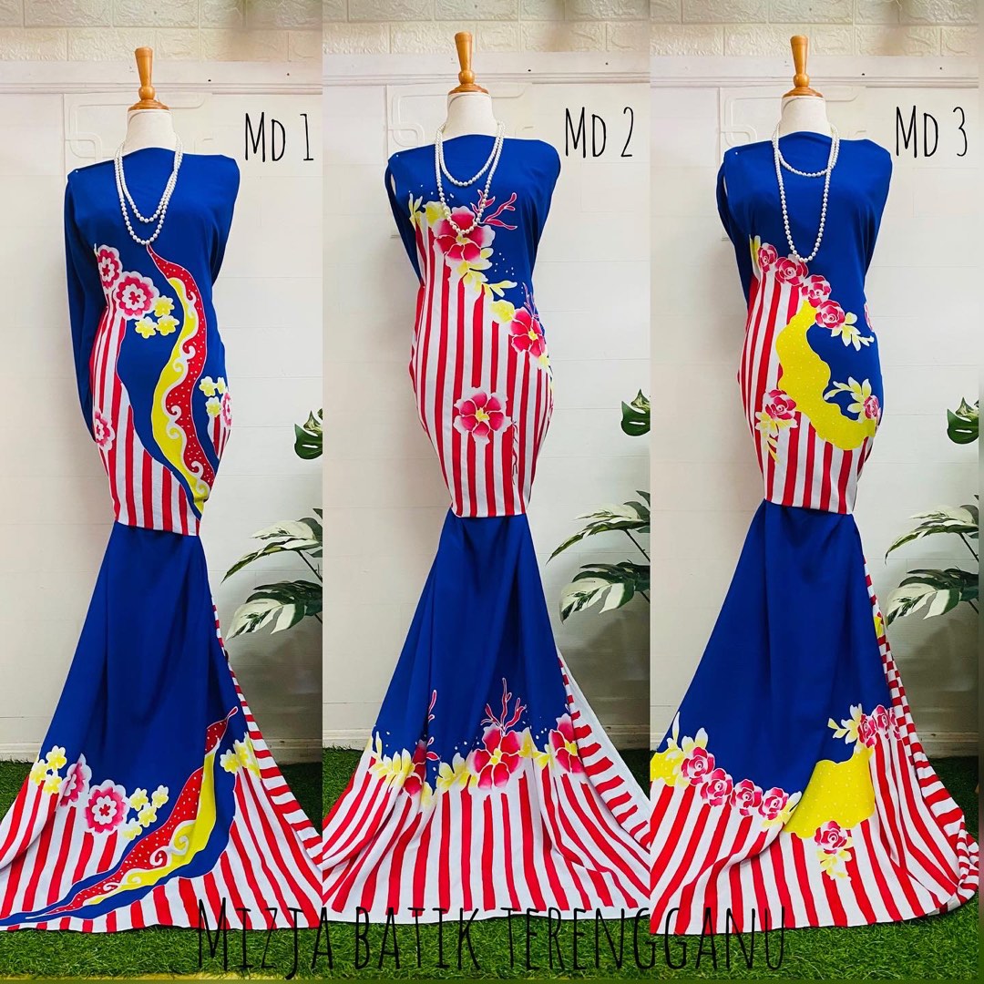 Batik warna merdeka, Women's Fashion, Muslimah Fashion, Baju Kurung ...