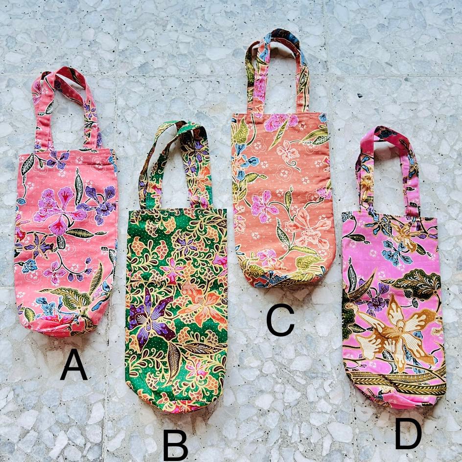 Batik Water Bottle Holder Handmade in Singapore, Furniture & Home ...
