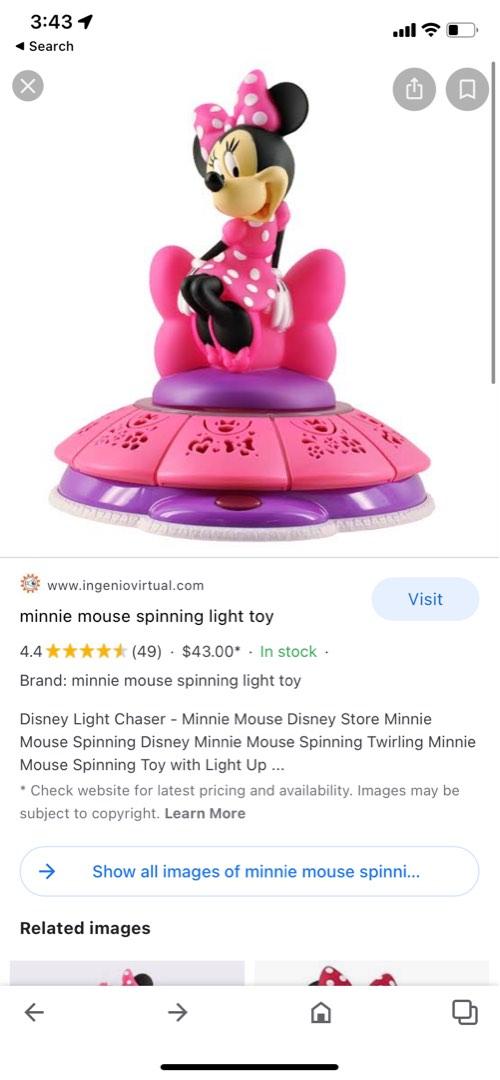 Big Spinning Minnie Mouse light toy with music, Hobbies & Toys, Toys ...
