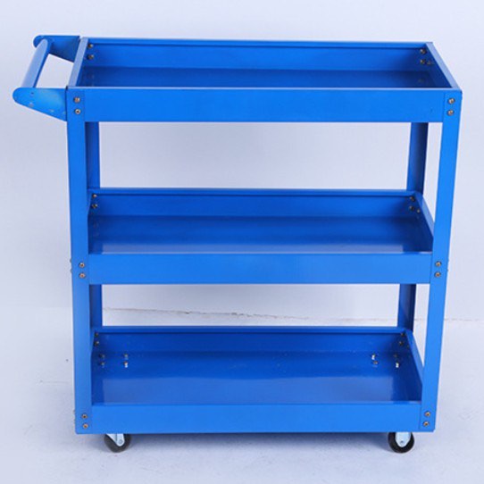 Blue / Red / Black Stainless Steel 3 Layer Service Cart Tools Cart ...