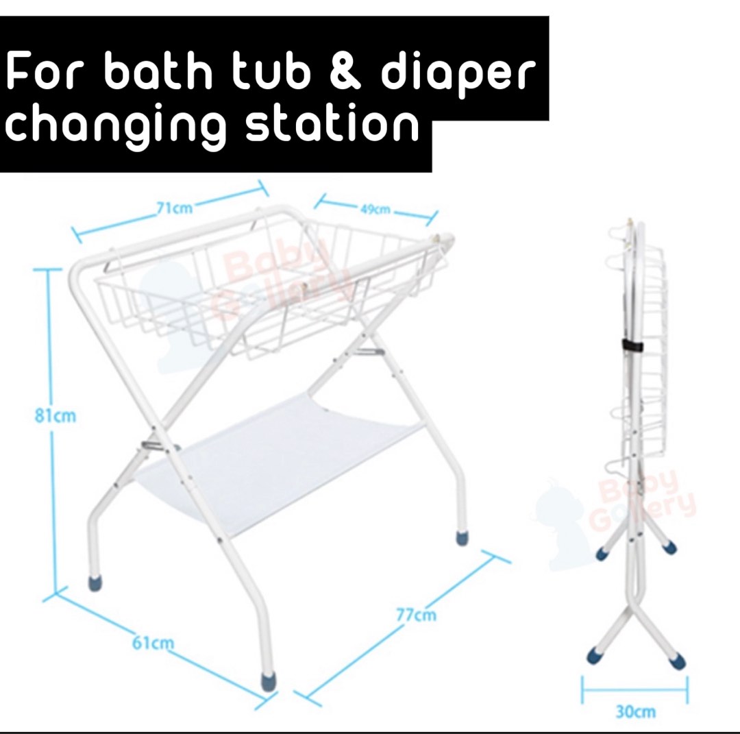 BN Baby Diaper Changing Station & Bathtub Stand, Babies & Kids, Baby ...