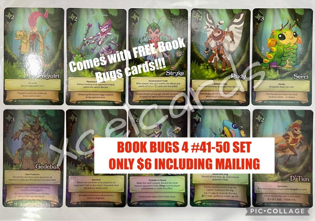 Book Bugs 4 2022 SHINY CARDS Rescuers of Stories Lost #41-50 VANAM FULL ...