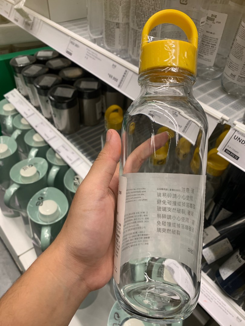 Botol Minum Kaca IKEA, Kitchen & Appliances di Carousell