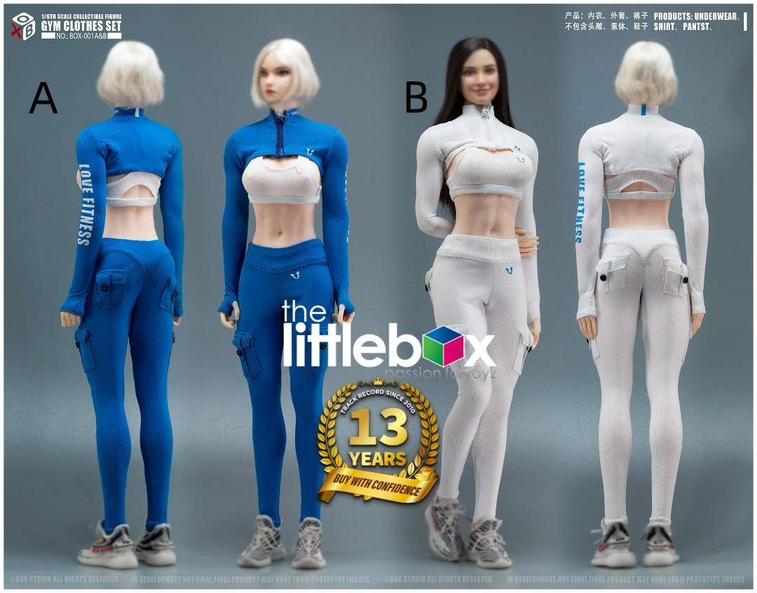 Box Studio 1/6 Scale Sport Wear Suit BOX-001A Blue BOX-001B White, Hobbies & Toys, Toys & Games ...