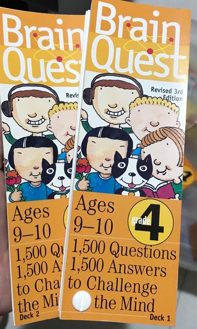 Brain Quest Grade 4 quiz game flash cards, Hobbies & Toys, Books ...