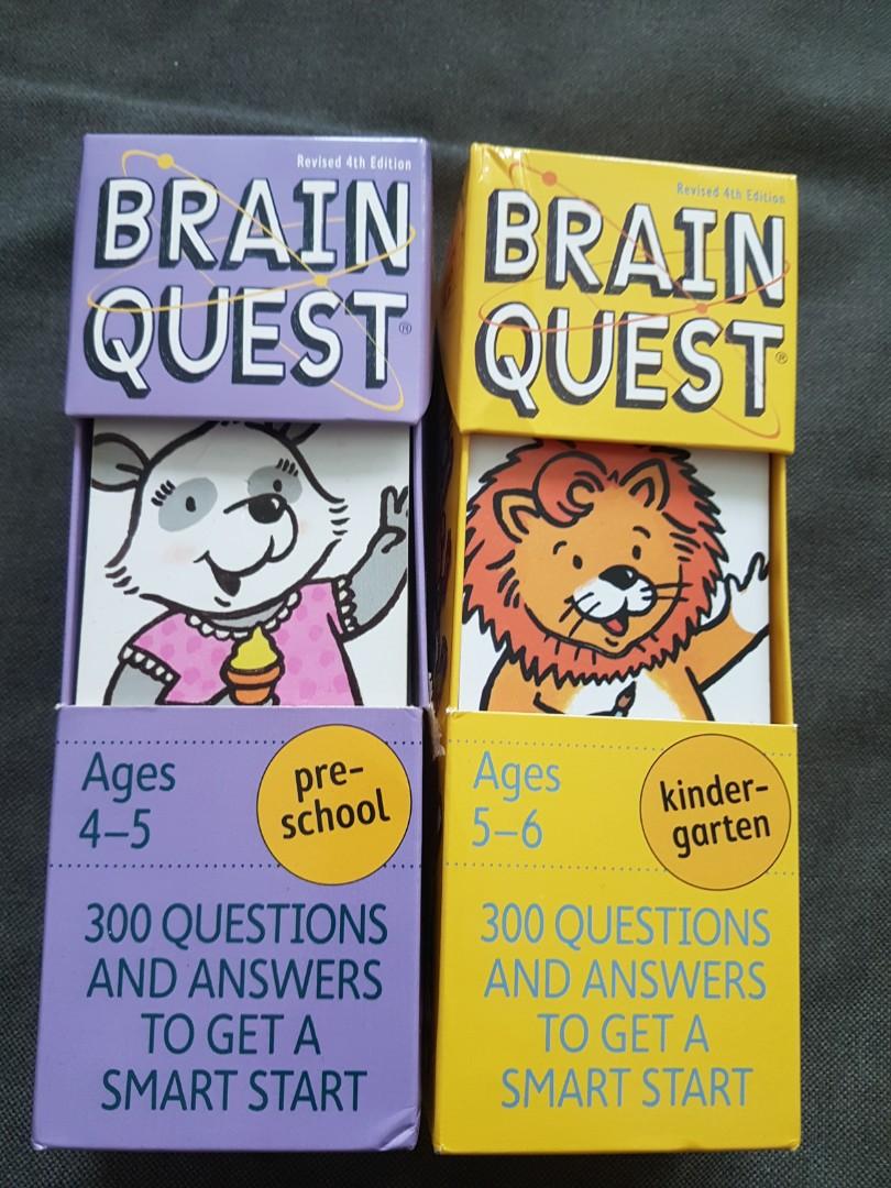 Brain quest preschool n kindergarten 300 questions n answers, a smart ...