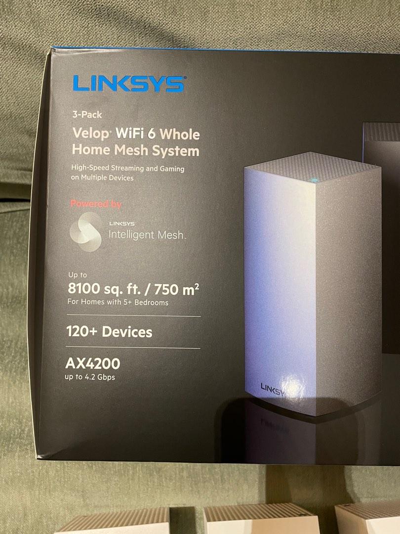 Brand new linksys velop wifi6 mesh system ax4200 x 3 node set, Computers & Tech, Parts ...