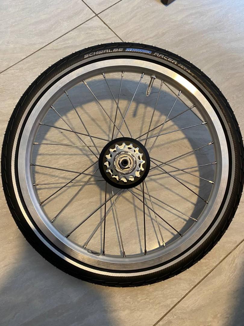 Brompton original wheel set (front and rear), Sports Equipment ...