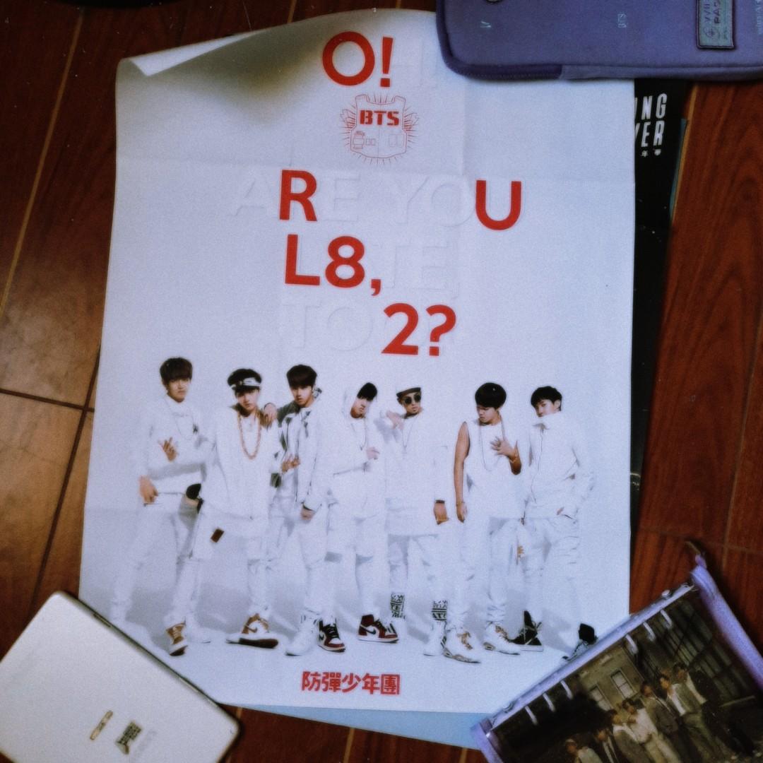 BTS O, Rul8, 2? Poster, Hobbies & Toys, Memorabilia & Collectibles, K ...