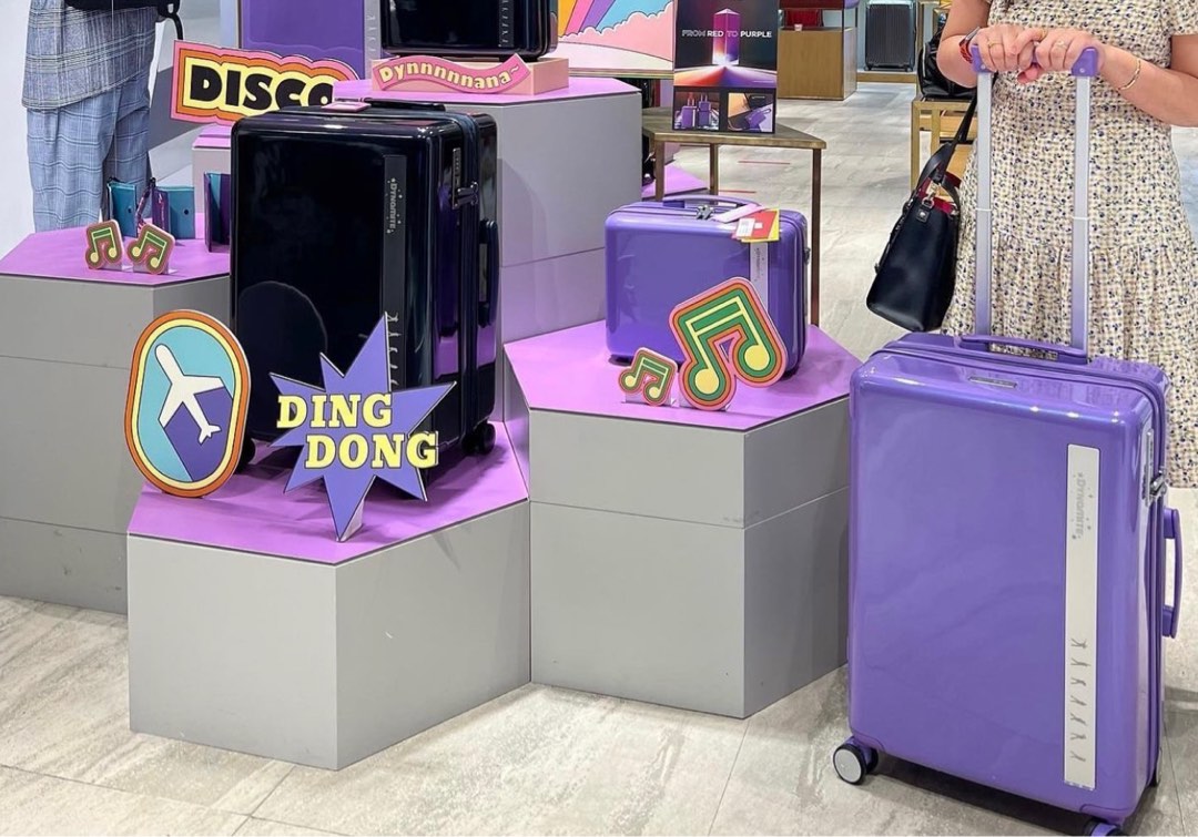 BTS SAMSONITE LIMITED EDITION CHECKED IN LUGGAGE (Purple), Hobbies ...