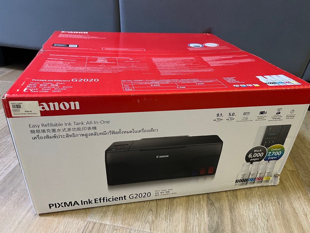 Canon PIXMA G2020 printer, Computers & Tech, Printers, Scanners ...