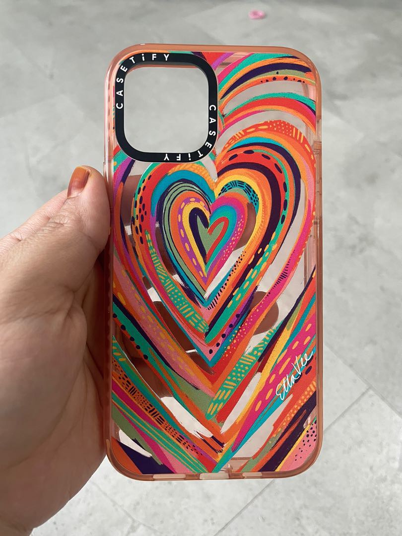 Casetify Art Heart iphone 12/12 pro, Mobile Phones & Gadgets, Mobile ...