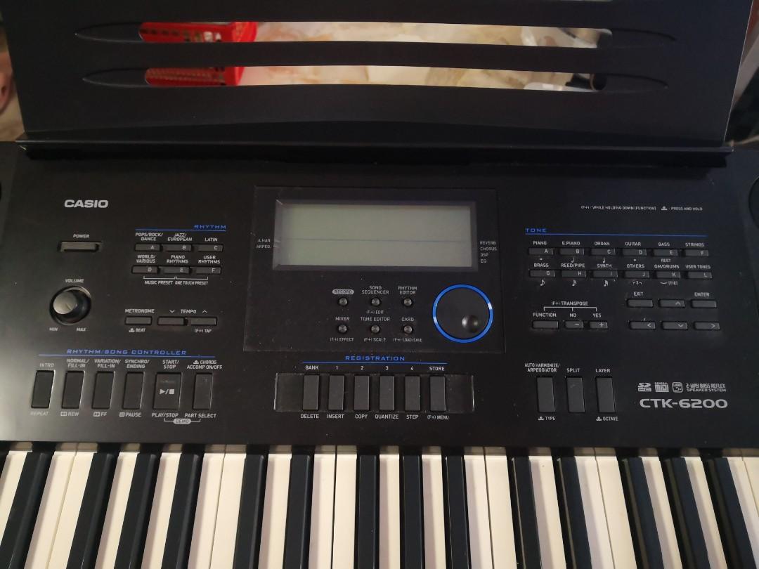 Casio piano keyboard CTK-6200, Hobbies & Toys, Music & Media, Musical Instruments on Carousell