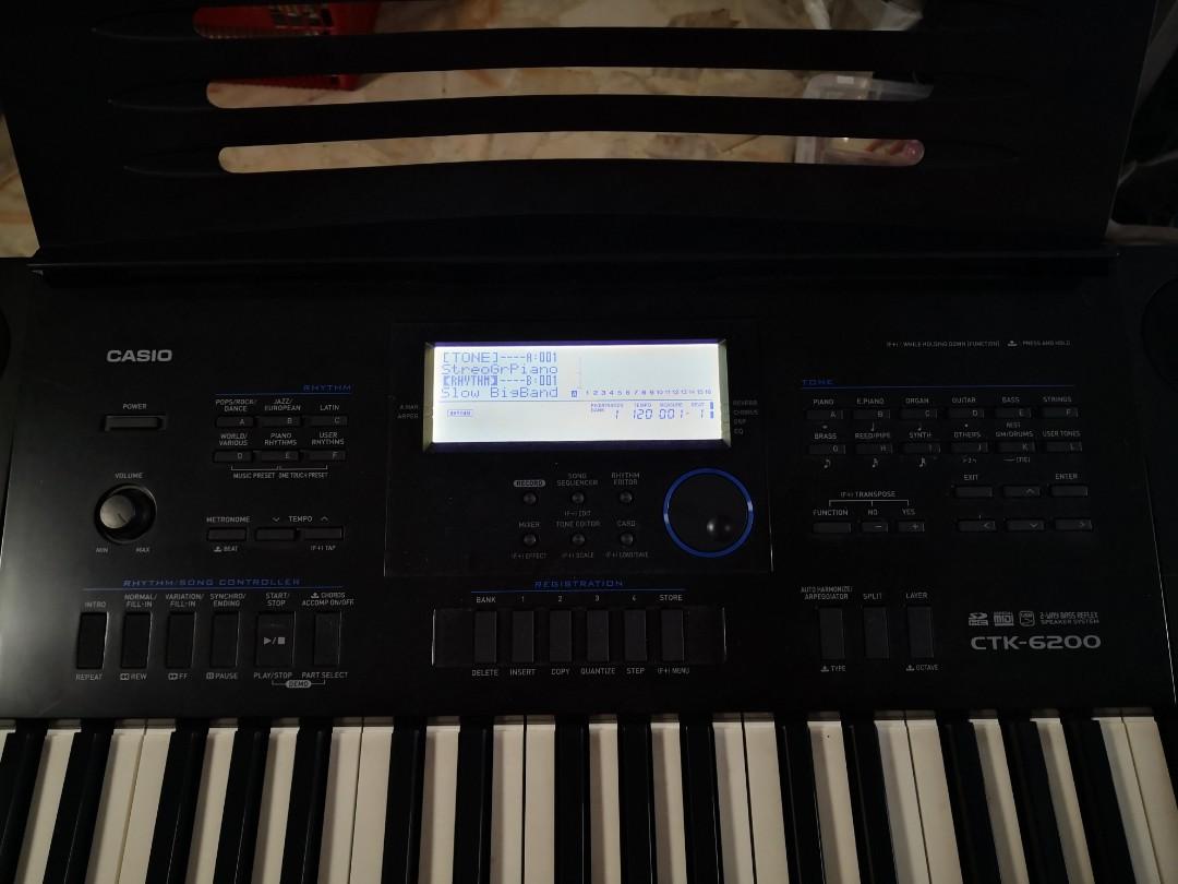 Casio piano keyboard CTK-6200, Hobbies & Toys, Music & Media, Musical Instruments on Carousell