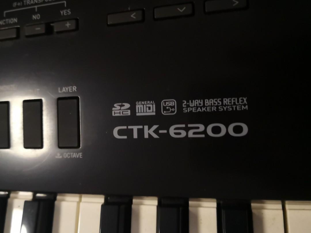 Casio piano keyboard CTK-6200, Hobbies & Toys, Music & Media, Musical Instruments on Carousell