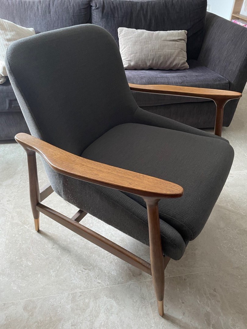 Castlery Desmond Armchair Grey, Furniture & Home Living, Furniture ...