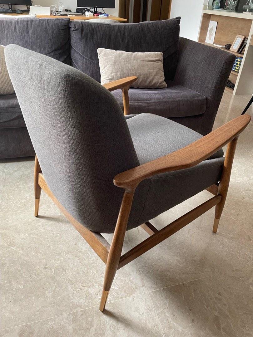 Castlery Desmond Armchair Grey, Furniture & Home Living, Furniture ...