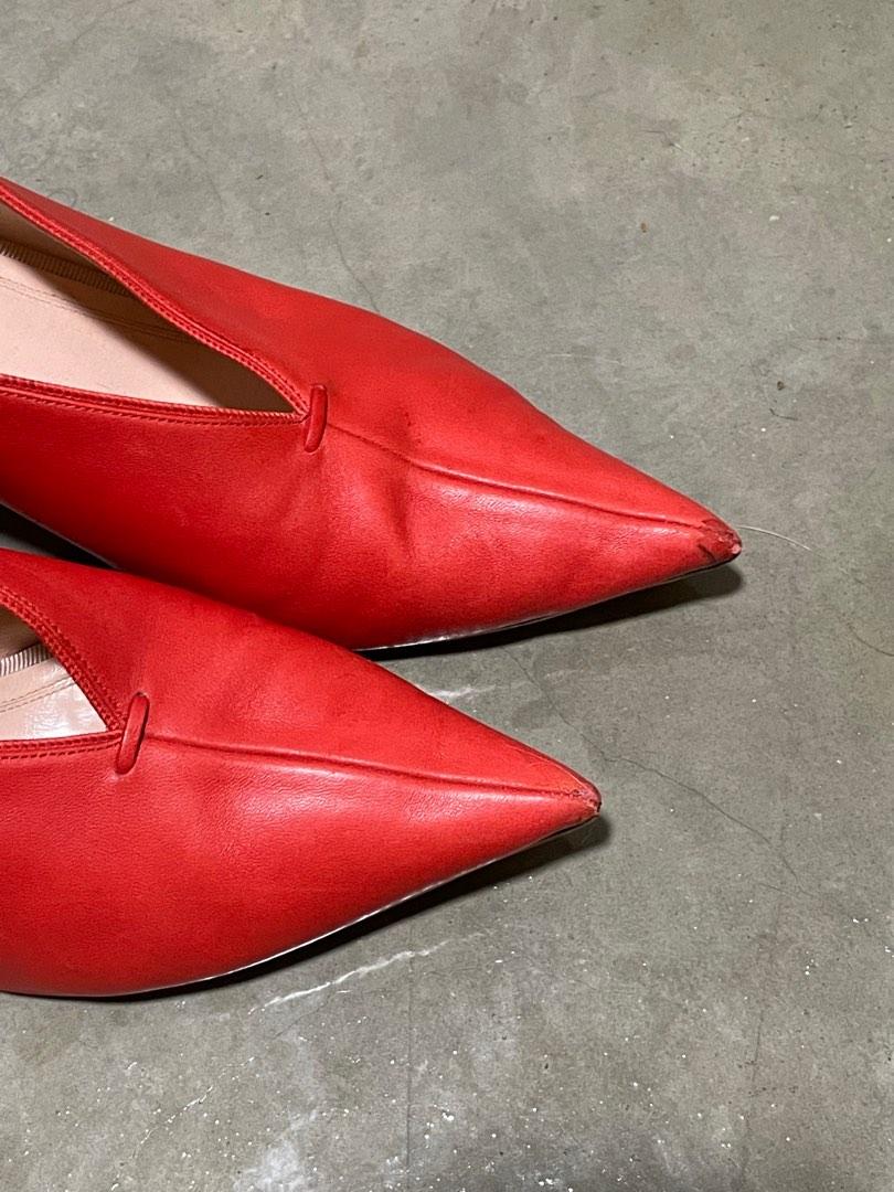 Celine Heels in Red EU 37.5, Women's Fashion, Footwear, Heels on Carousell