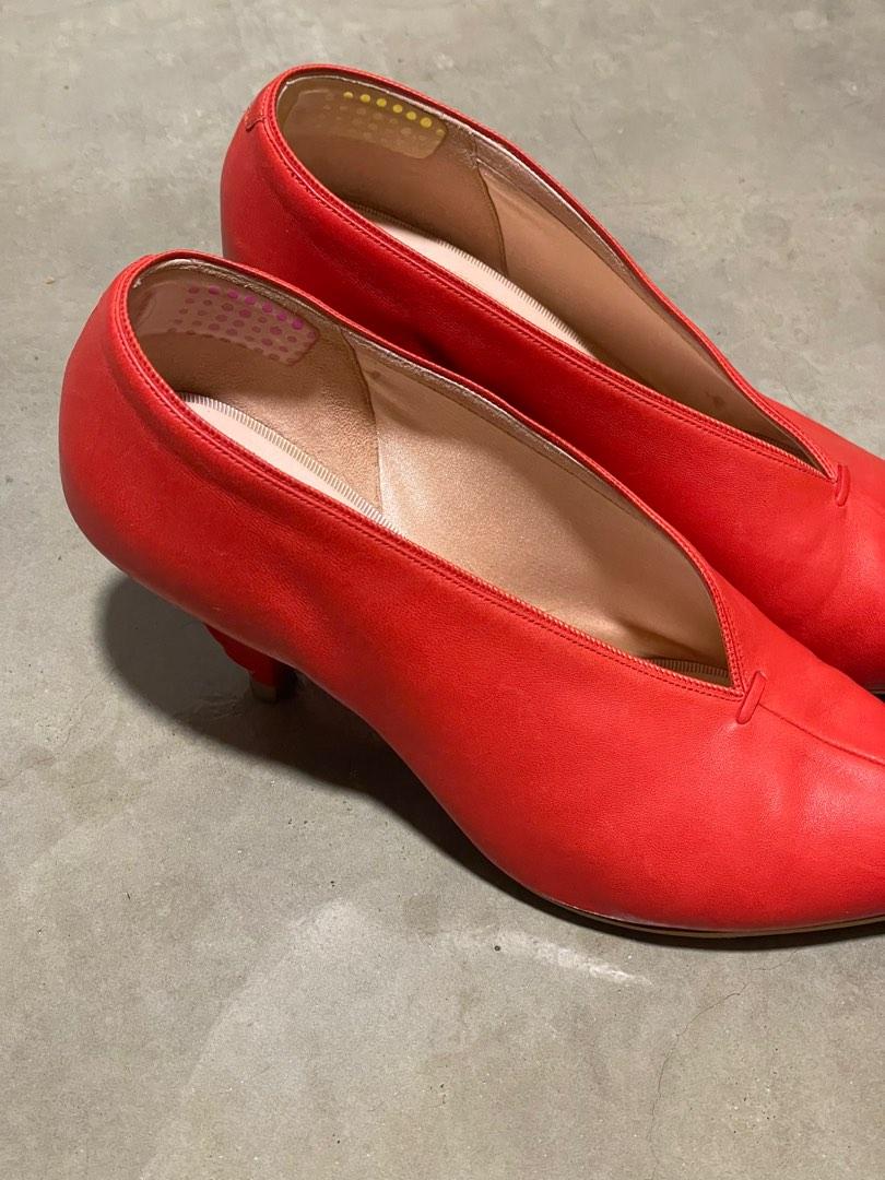 Celine Heels in Red EU 37.5, Women's Fashion, Footwear, Heels on Carousell