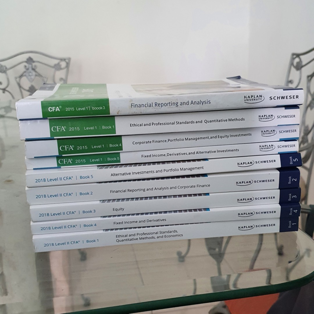 CFA Level 1 and 2 texbooks, Hobbies & Toys, Books & Magazines ...