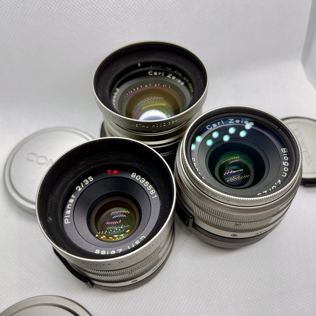 Contax G Carl Zeiss Lenses - 35mm, Photography, Lens & Kits on Carousell