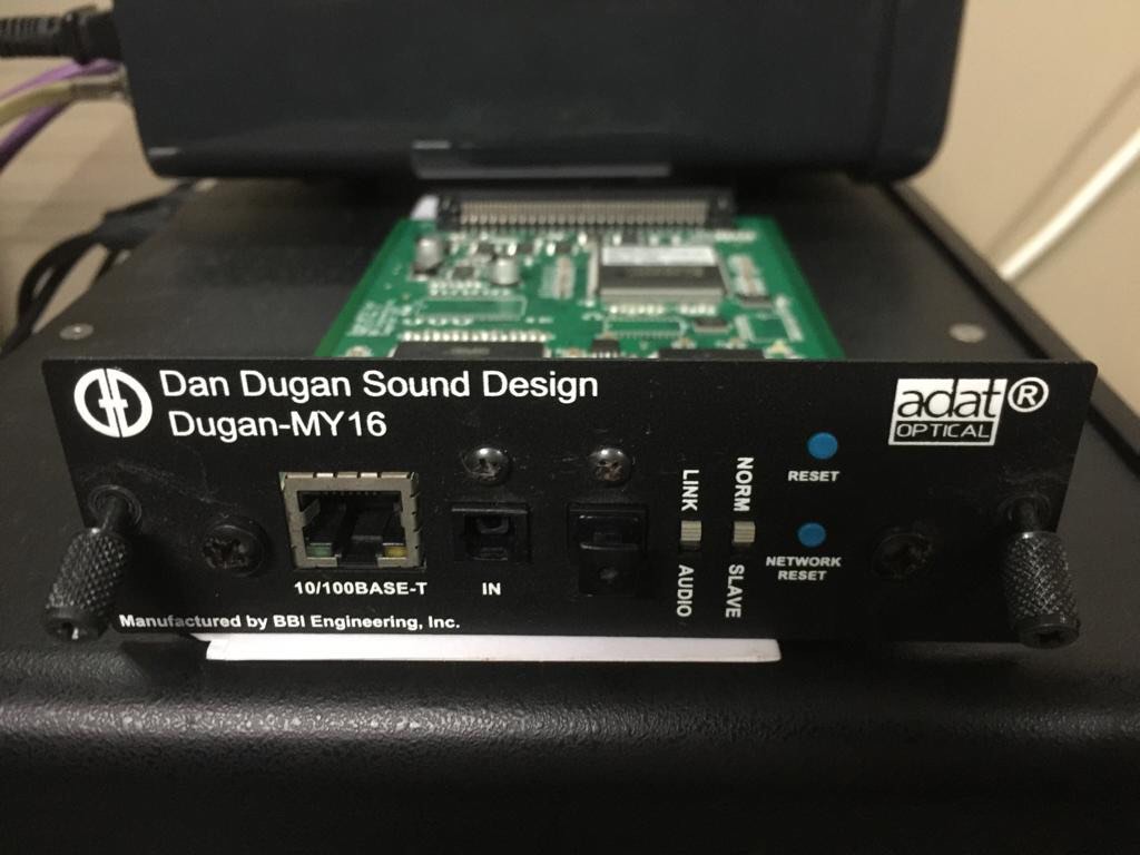 Dan Dugan sound design - MY 16 automatic mixing controller card, Audio ...