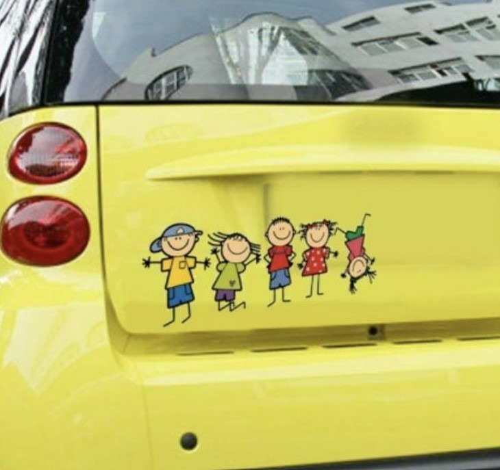(Design 12) Sticker Vinyl Car Decal "5 Funny Kids", Hobbies & Toys ...