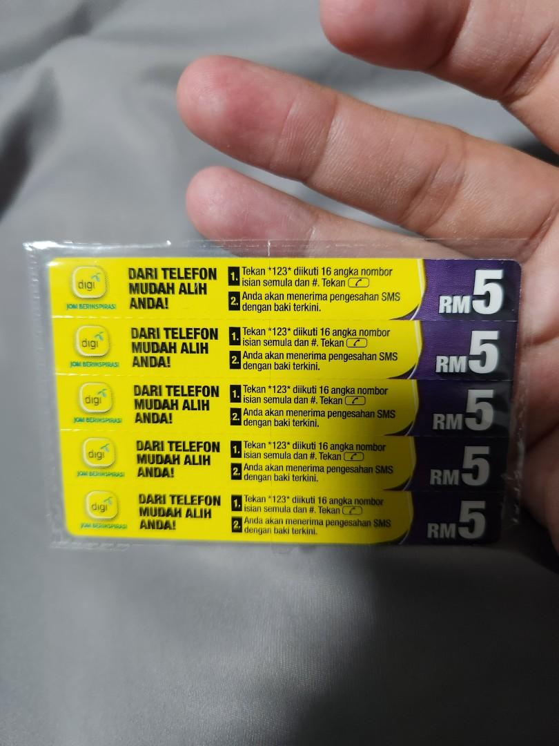 Digi top up card, Tickets & Vouchers, Store Credits on Carousell