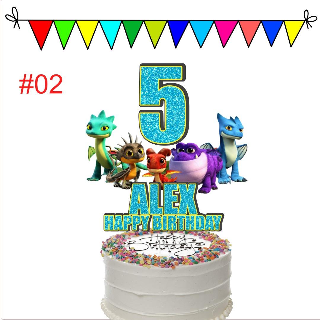 Dragons Rescue Riders Cake, Cake topper, Cupcake topper, Dragons ...