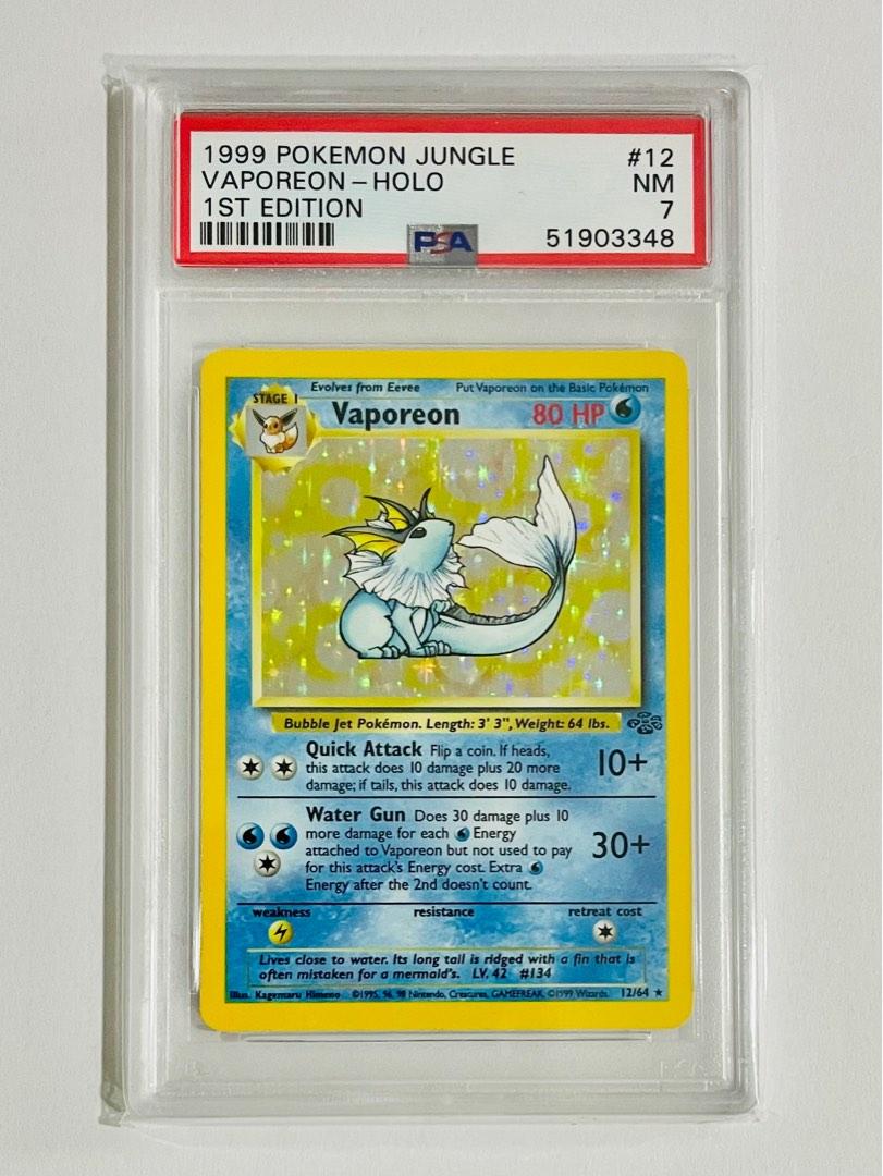 (ERROR PSA LABEL) PSA 7 Vaporeon (Holo) - 1999 Pokemon Jungle 1st ...