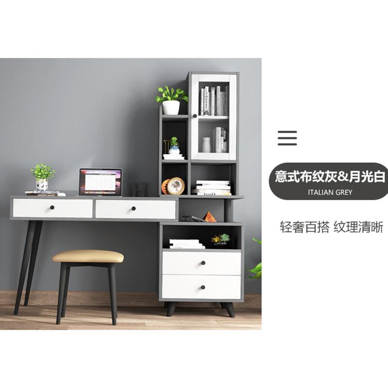 Extend desk Computer table Study Table With Bookcase With CHAIER ...