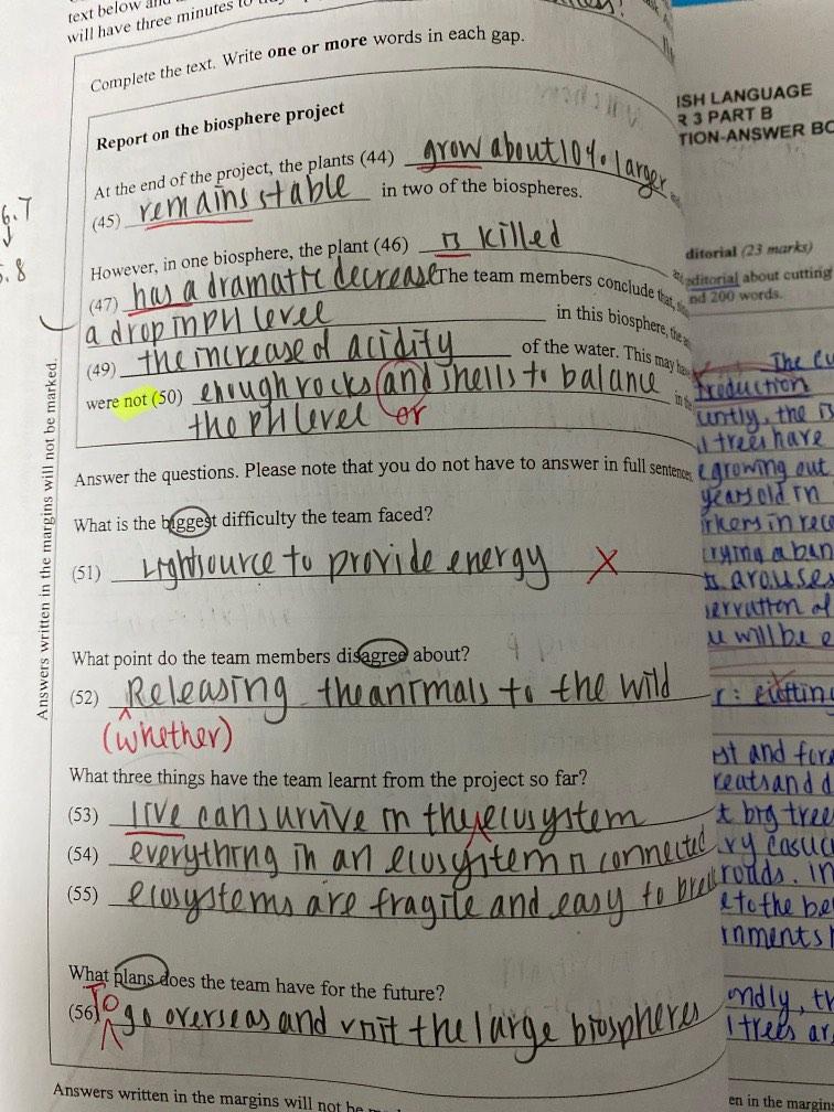 傳統名校F5 English paper 3, 興趣及遊戲, 書本 & 文具, 教科書 - Carousell