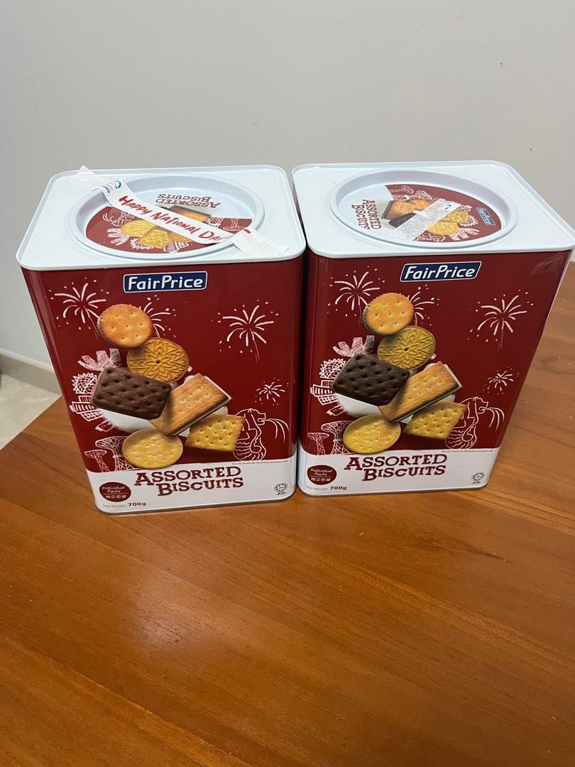 FairPrice Assorted Biscuits 700g x 2 tins, Food & Drinks, Packaged ...