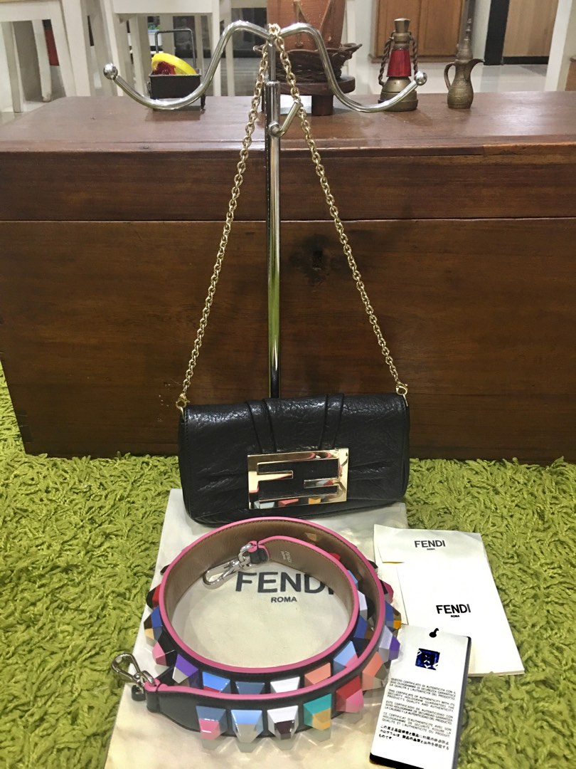 Fendi small bag w/ fendi Strap, Luxury, Bags & Wallets on Carousell