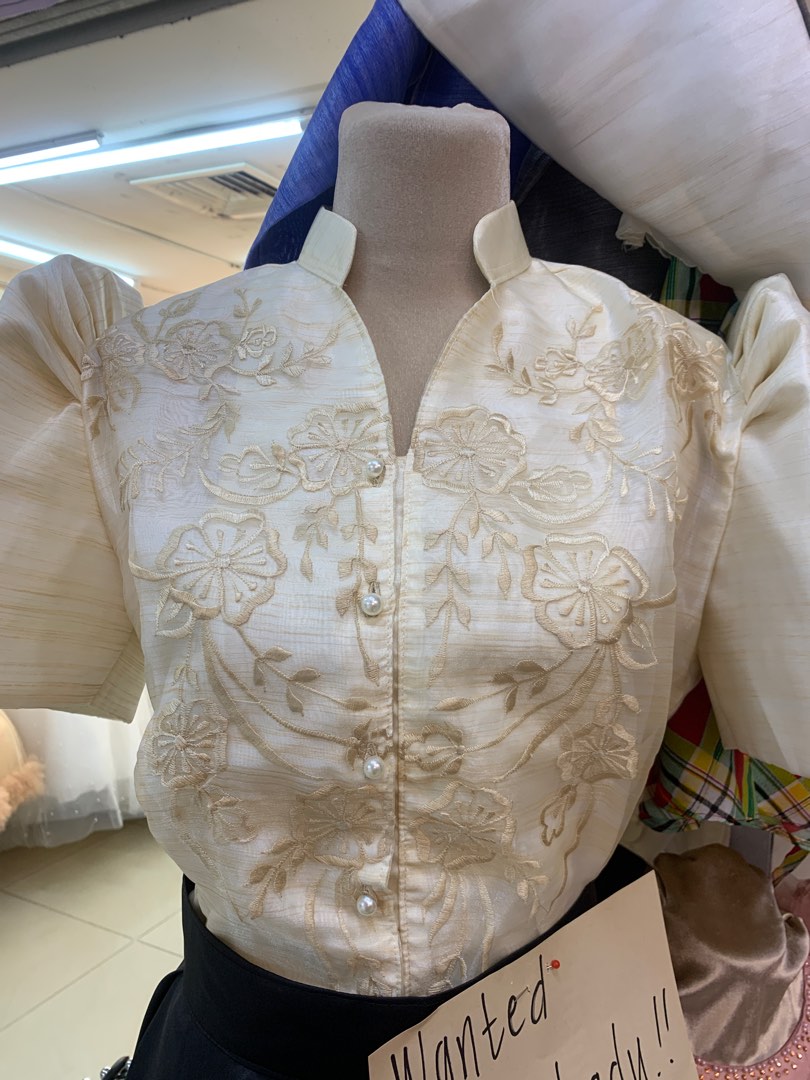 Filipiniana Barong Mestiza Top, Women's Fashion, Tops, Others Tops on ...