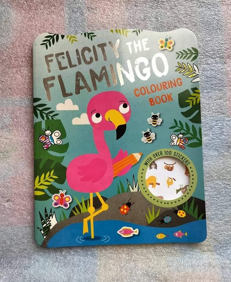 FLAMINGO COLORING BOOK, Hobbies & Toys, Books & Magazines, Children's ...