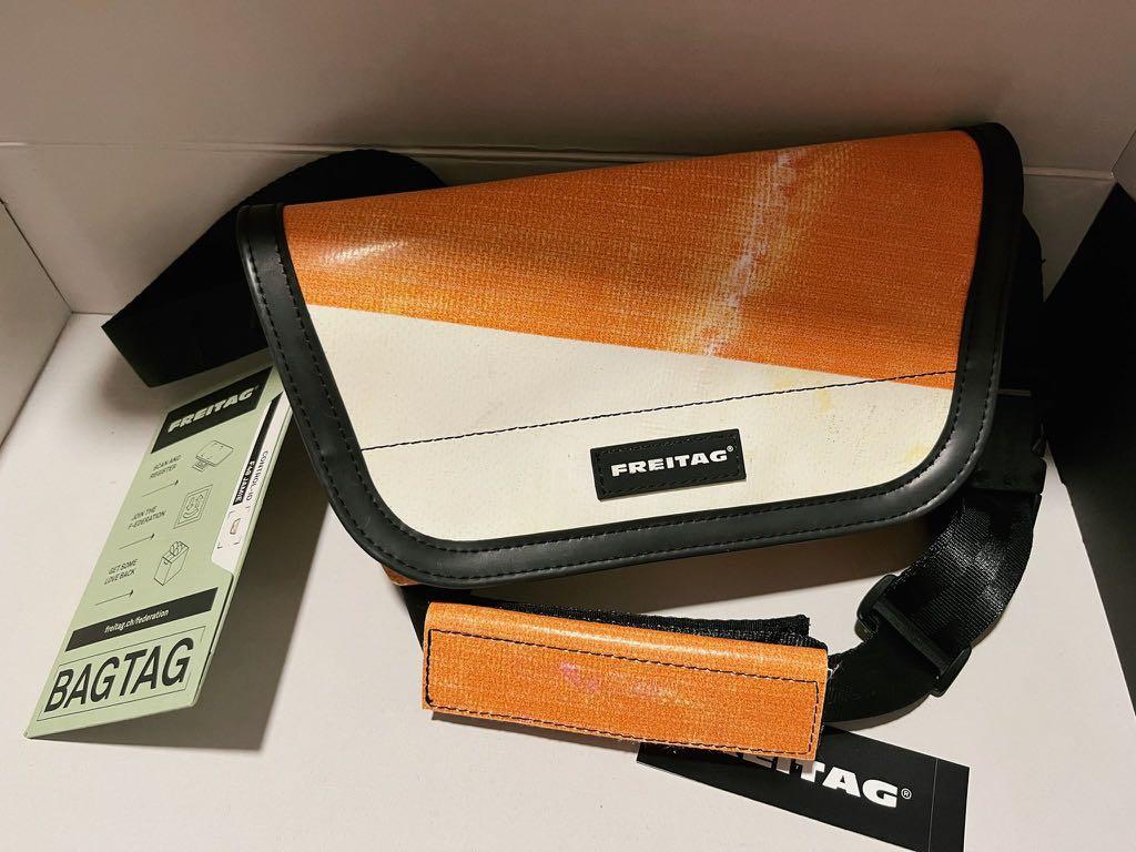 Freitag orange (Jamie), Men's Fashion, Bags, Sling Bags on Carousell