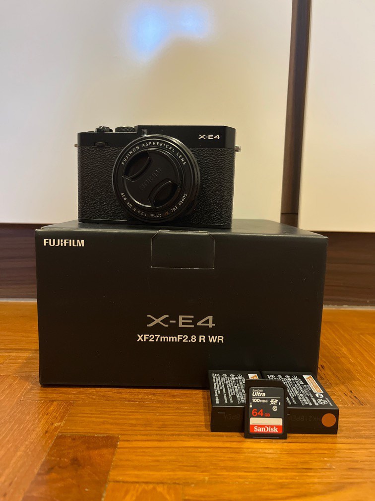 Fujifilm X-E4 with XF27mm F2.8 R WR Kit, Photography, Cameras on Carousell