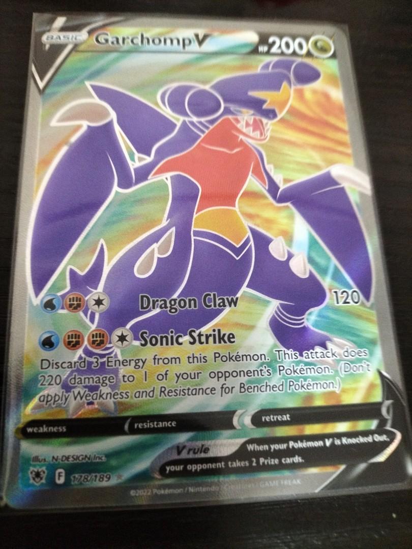 Garchomp v full art, Hobbies & Toys, Toys & Games on Carousell