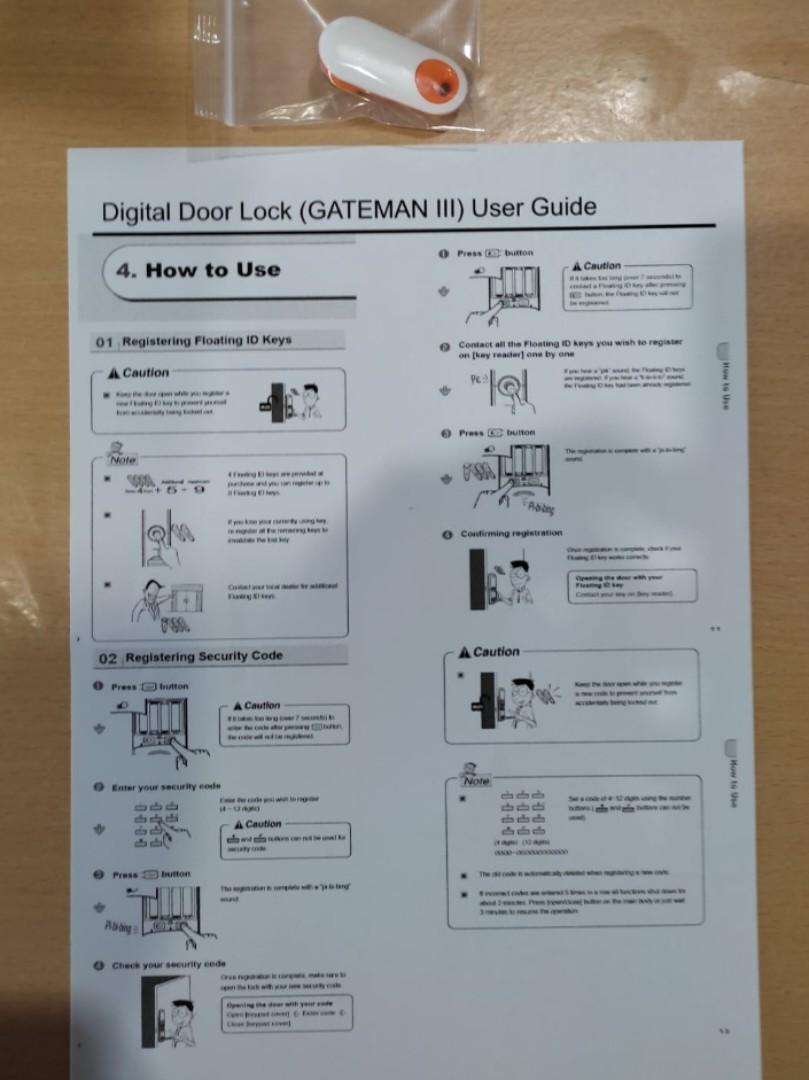 Gateman III Floating key, Furniture & Home Living, Security & Locks ...